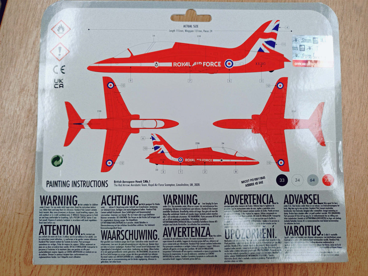 Airfix Red Arrows hawk starter set – Blackpool Illuminations